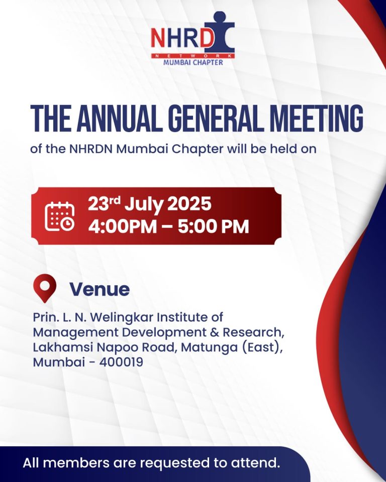 NHRDN AGM 2025 – NHRDN Mumbai
